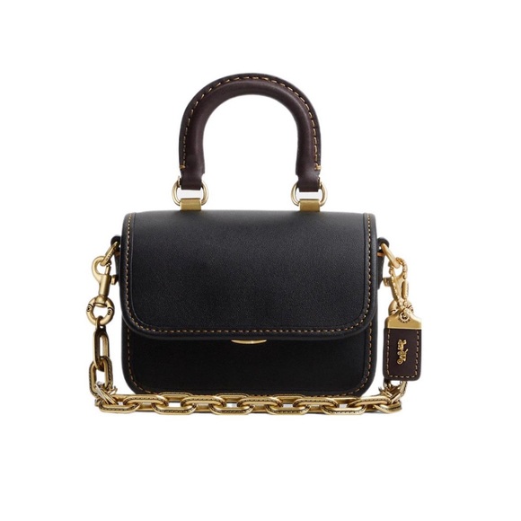 Coach | Bags | Nwt Coach Mini Rogue 2 Top Handle Black Gold Hardware ...